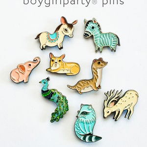 FLAMINGO Enamel Pin — Pink Flamingo Gift Brooch -- Flamingo Lapel Pin ...