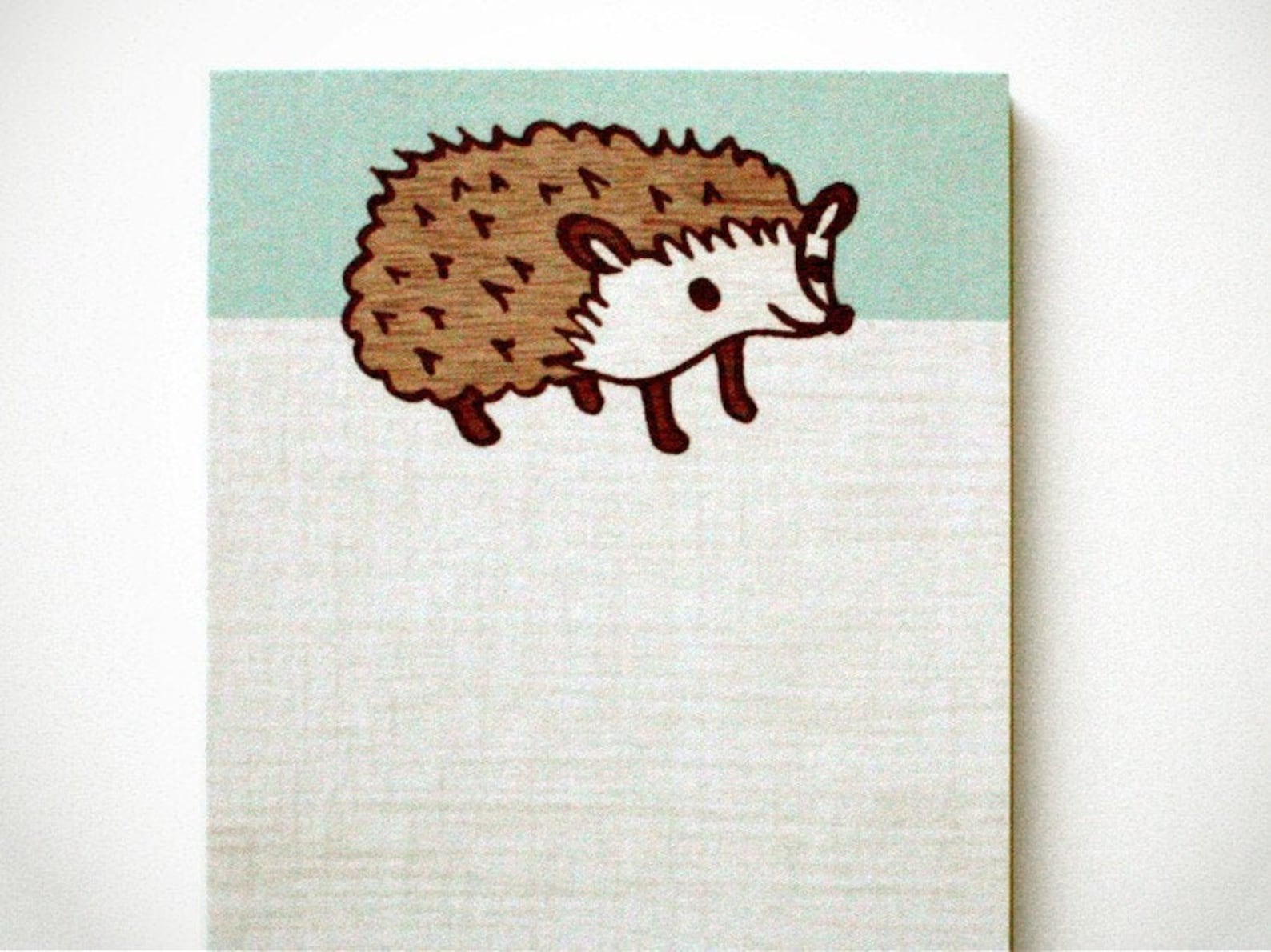 Small Notepad cute Hedgehog Stationery Elementary - Etsy