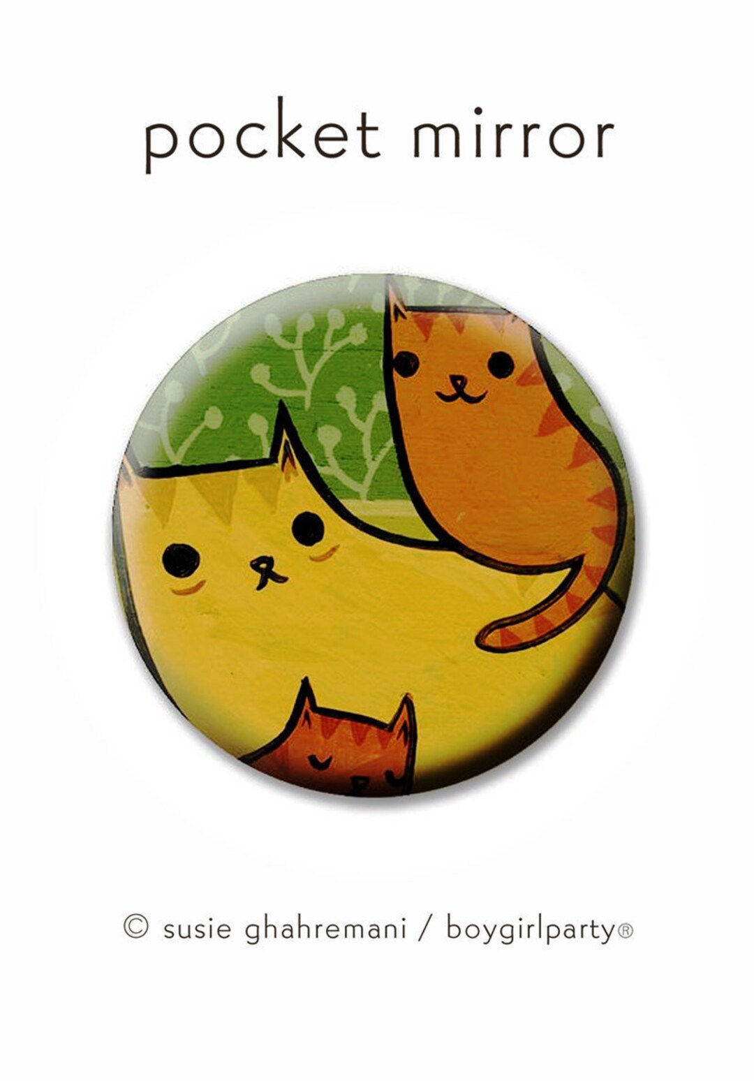 Tabby Cat Gifts — Cat Stocking Stuffers — Cute Pocket Mirror — Kitty ...