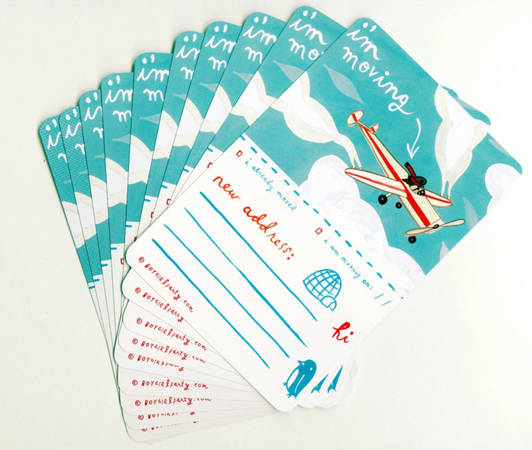 Change of Address Cards - Moving Announcement Postcard - Change of ...