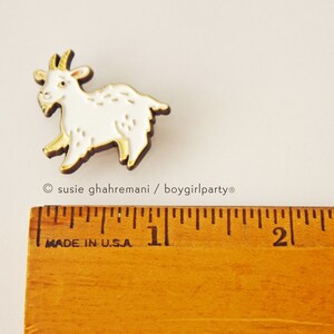 Cute Enamel Pins — Goat Gifts — Goat Enamel Pin — Mountain Goat Pin ...