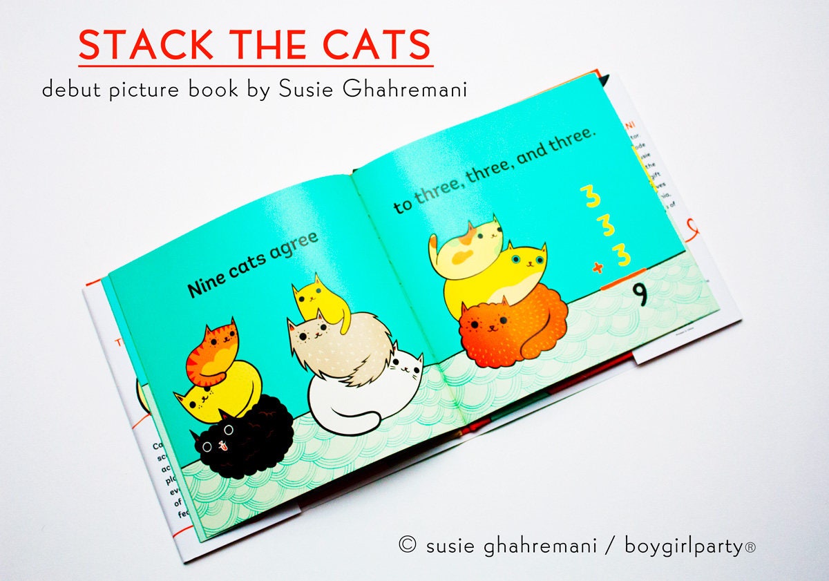 Child Gift, CAT Picture Book, STACK the CATS, Susie Ghahremani ...