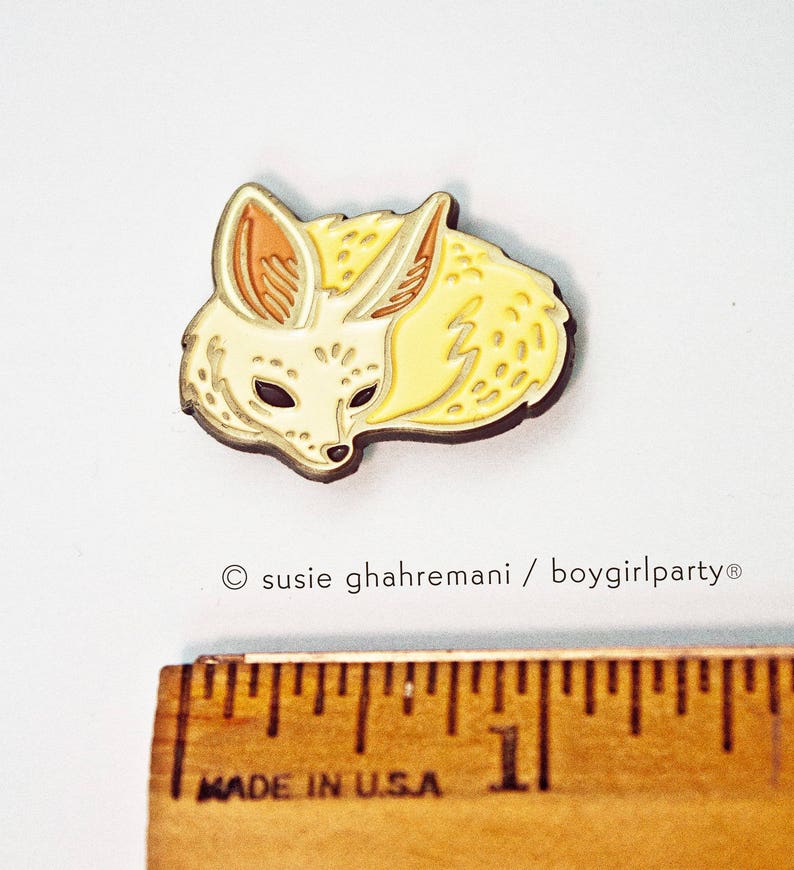 FENNEC FOX enamel pin desert fox brooch fennec fox | Etsy
