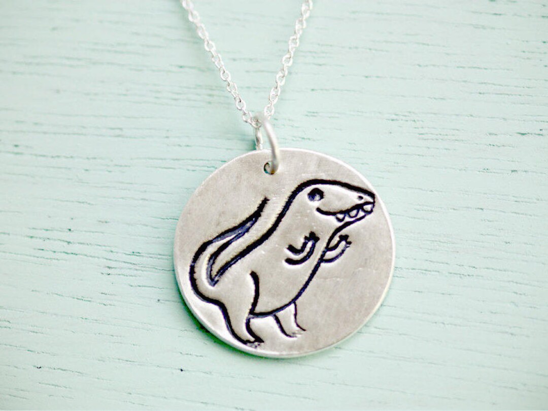 DINOSAUR NECKLACE, T Rex Jewelry, T-rex Animal Jewelry, Science Nerd ...