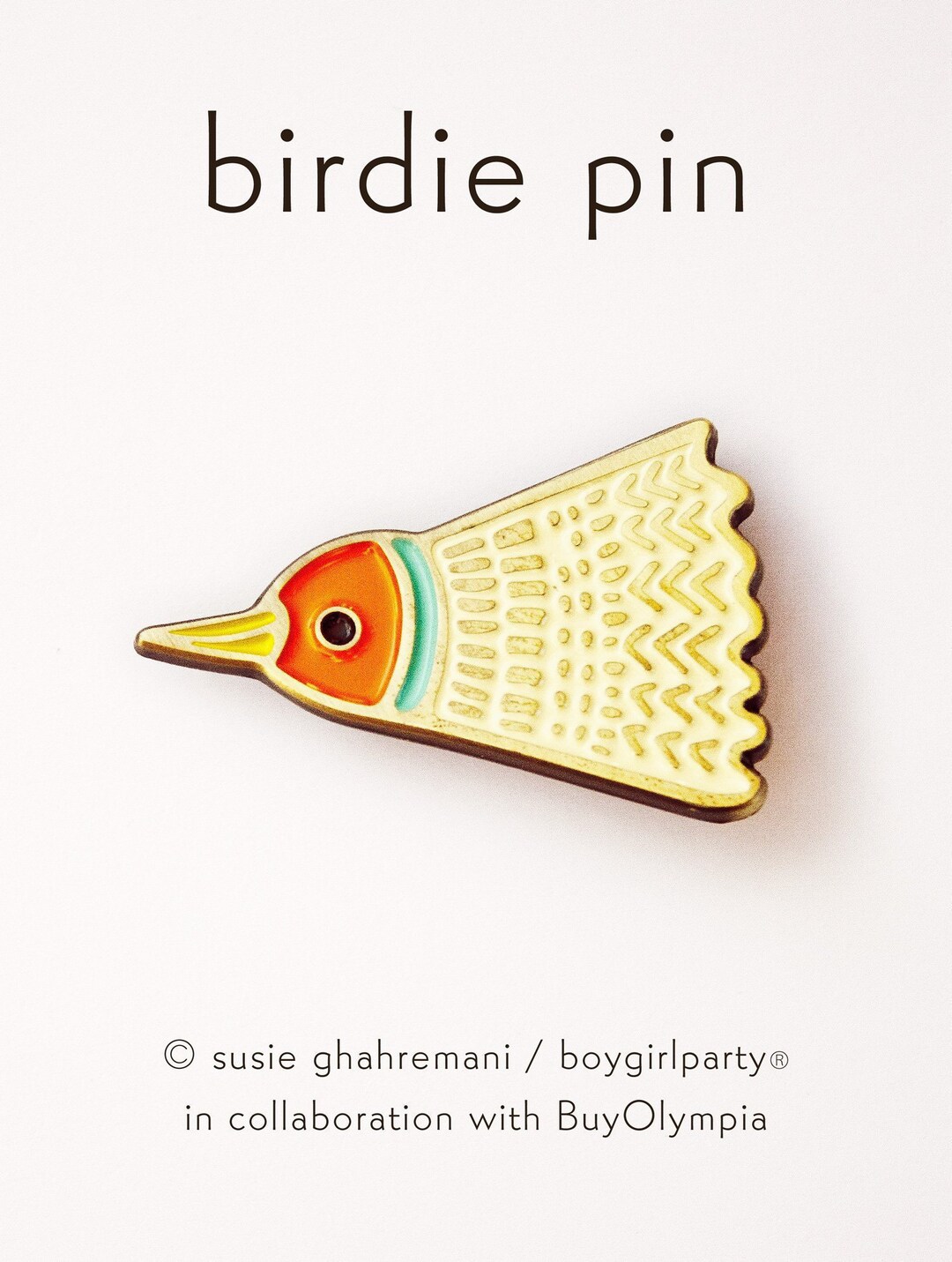 Badminton Birdie Enamel Pin — Badminton Gifts — Feather Shuttlecock ...