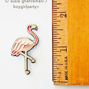 FLAMINGO Enamel Pin — Pink Flamingo Gift Brooch -- Flamingo Lapel Pin ...