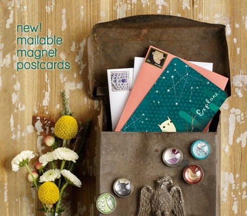 Long Distance Post Card Magnet — Art Postcard — Magnetic Card ...
