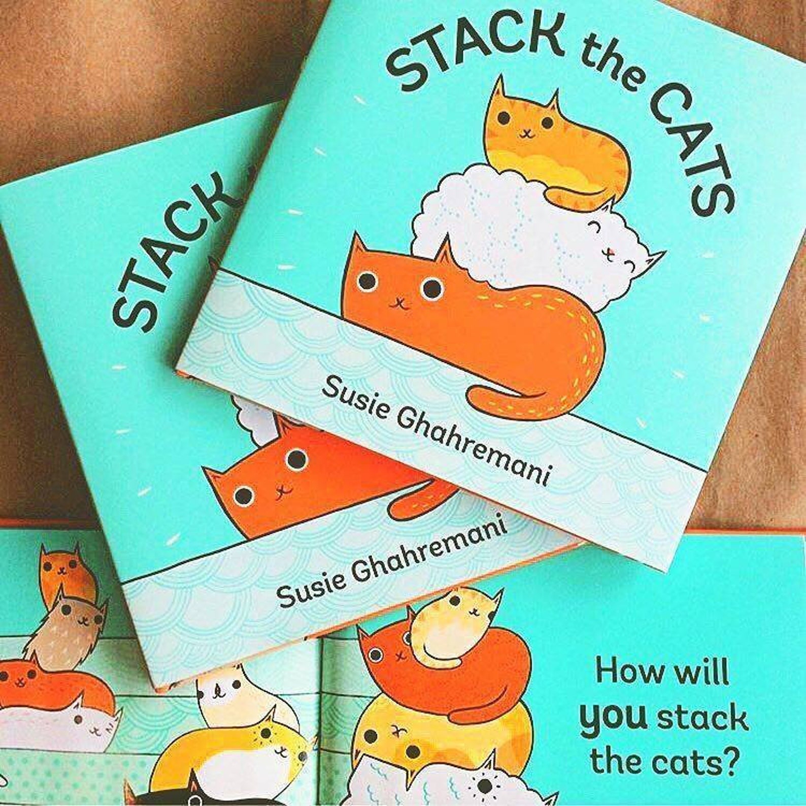 Child Gift CAT Picture Book STACK the CATS Susie | Etsy