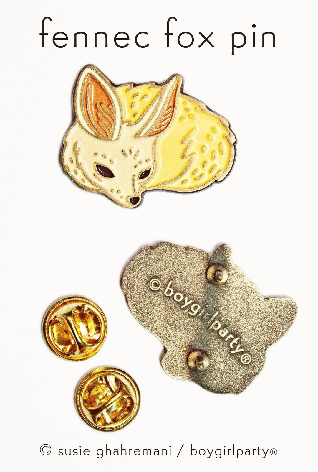 FENNEC FOX Enamel Pin -- Desert Fox Brooch -- Fennec Fox Jewelry ...