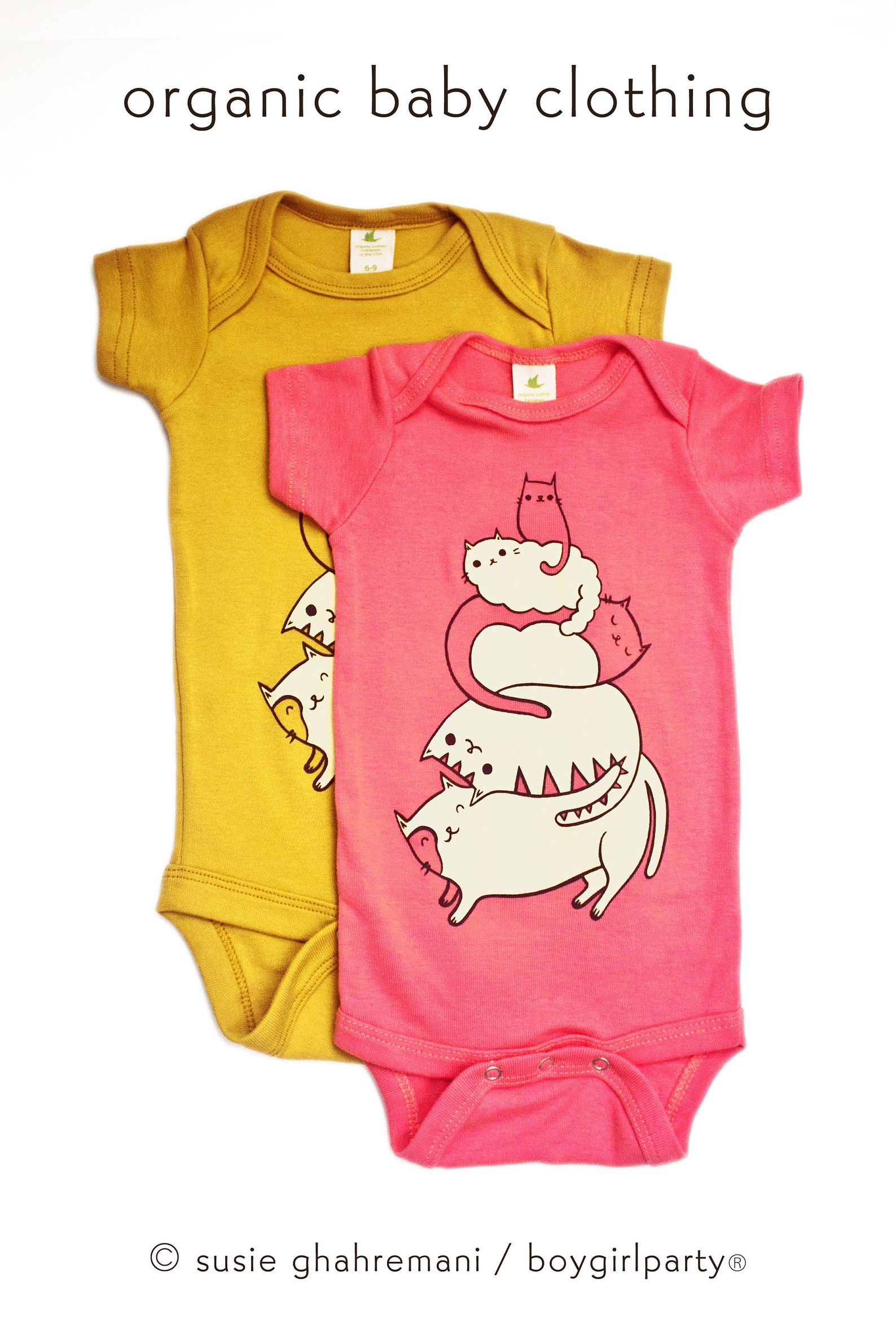 Cat Baby Clothes Cat Baby One Piece Cat Baby Bodysuit Organic Baby ...