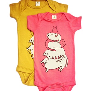 Cat Baby Clothes Cat Baby One Piece Cat Baby Bodysuit Organic Baby ...