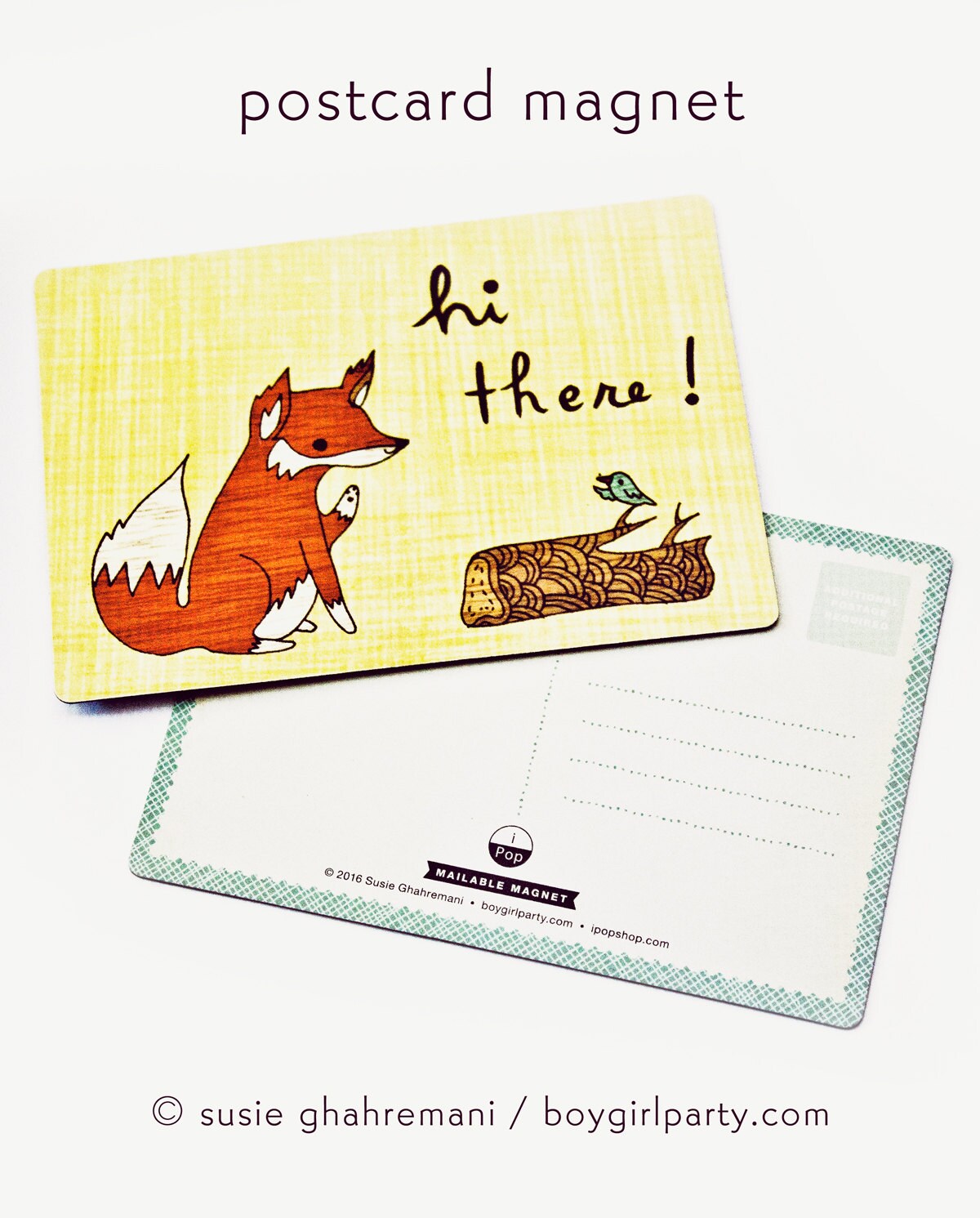 Long Distance Post Card Magnet — Art Postcard — Magnetic Card ...