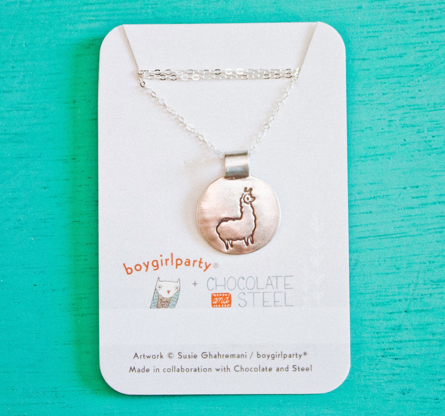 ALPACA necklace Llama jewelry Handmade Silver Animal | Etsy