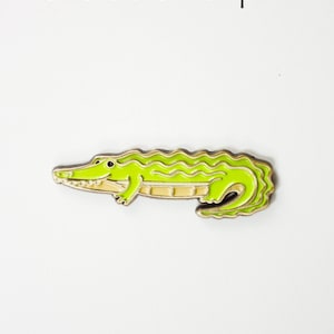 Crocodile Enamel Pin — Crocodile Gifts — Lapel Pin Badge — Gator ...