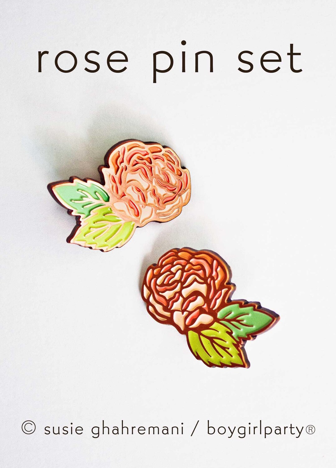 Cottagecore Gift — Enamel Pin Set — Bridesmaid Gifts — Flower Enamel ...