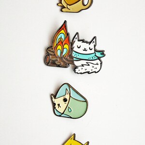 SAD CAT Pin — Cat Cone Collar Pin -- Veterinarian Gift -- Sad Cats ...