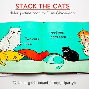 Child Gift, CAT Picture Book, STACK the CATS, Susie Ghahremani ...