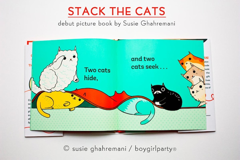 Child Gift, CAT Picture Book, STACK the CATS, Susie Ghahremani ...