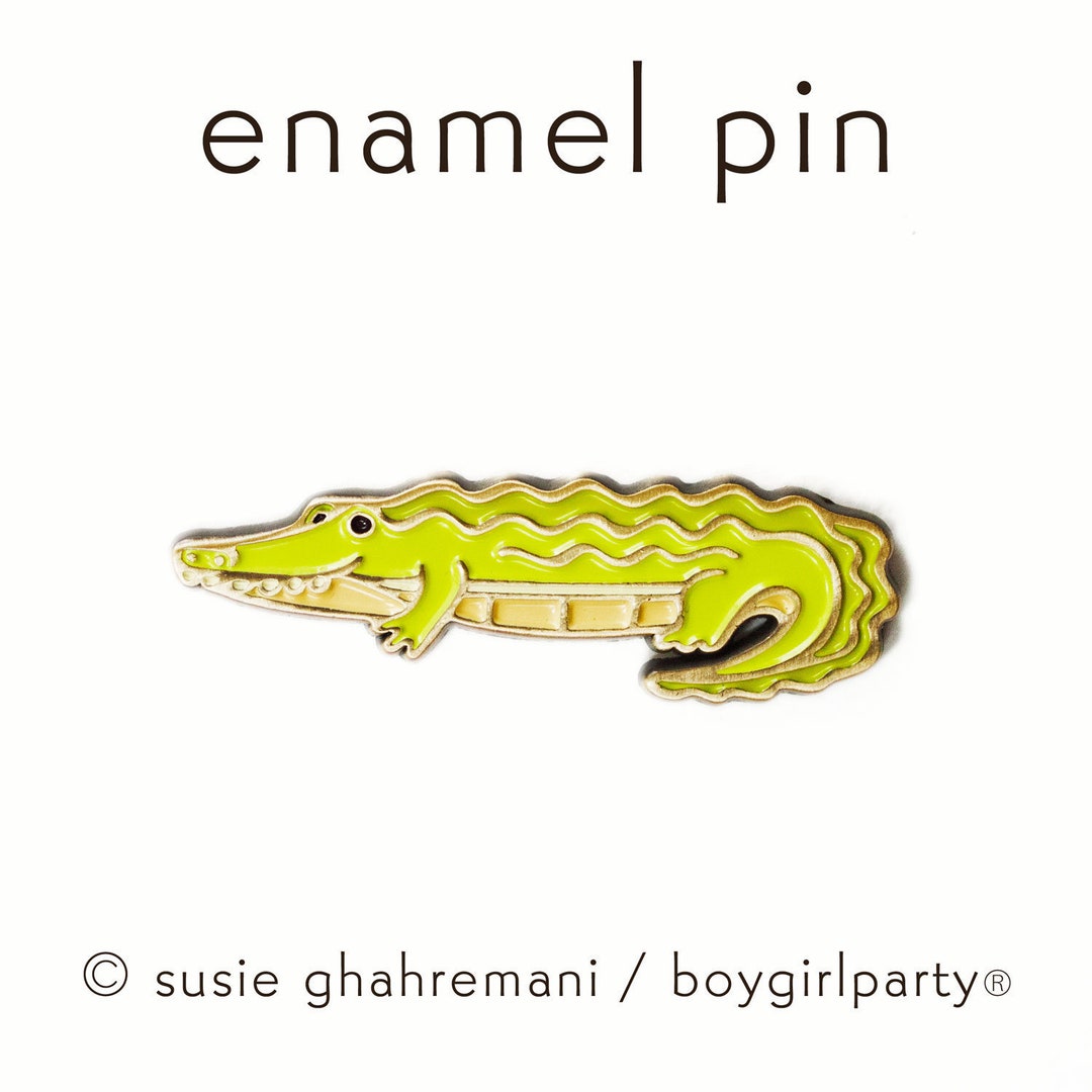 Crocodile Enamel Pin — Crocodile Gifts — Lapel Pin Badge — Gator ...
