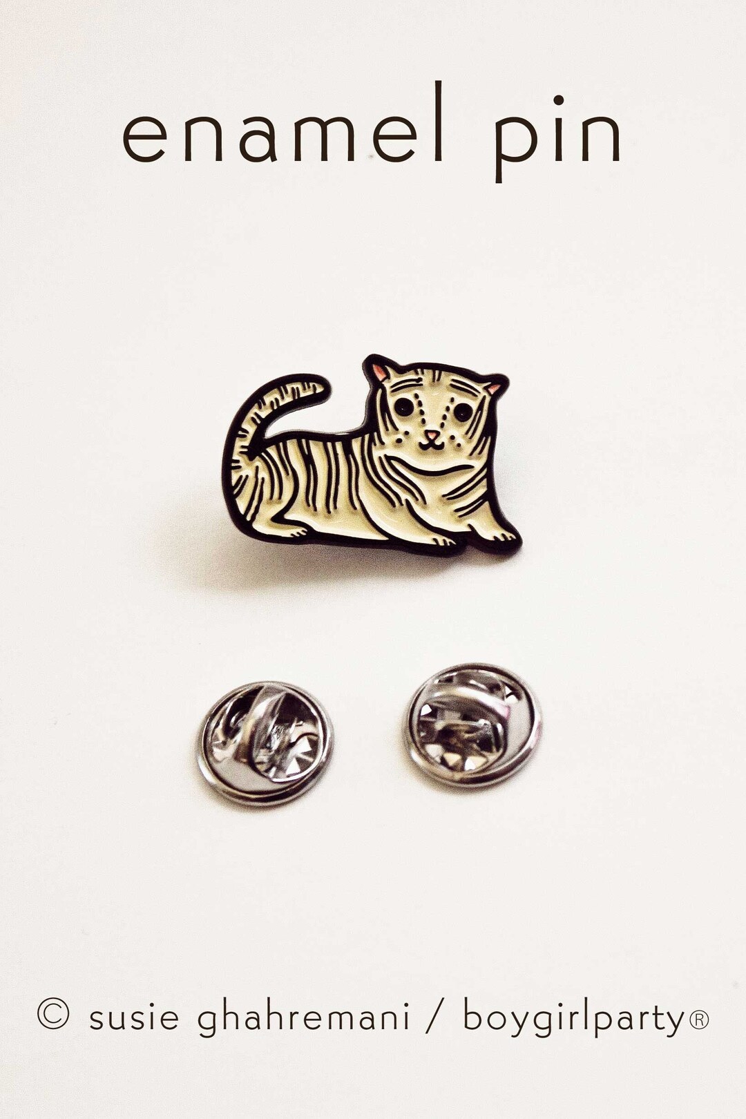 Enamel Pins — WHITE TIGER Lapel Pin — Tiger Pins — Tiger Enamel Pin ...