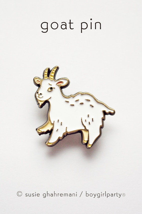 Cute Enamel Pins Goat Gifts Goat Enamel Pin Mountain - Etsy