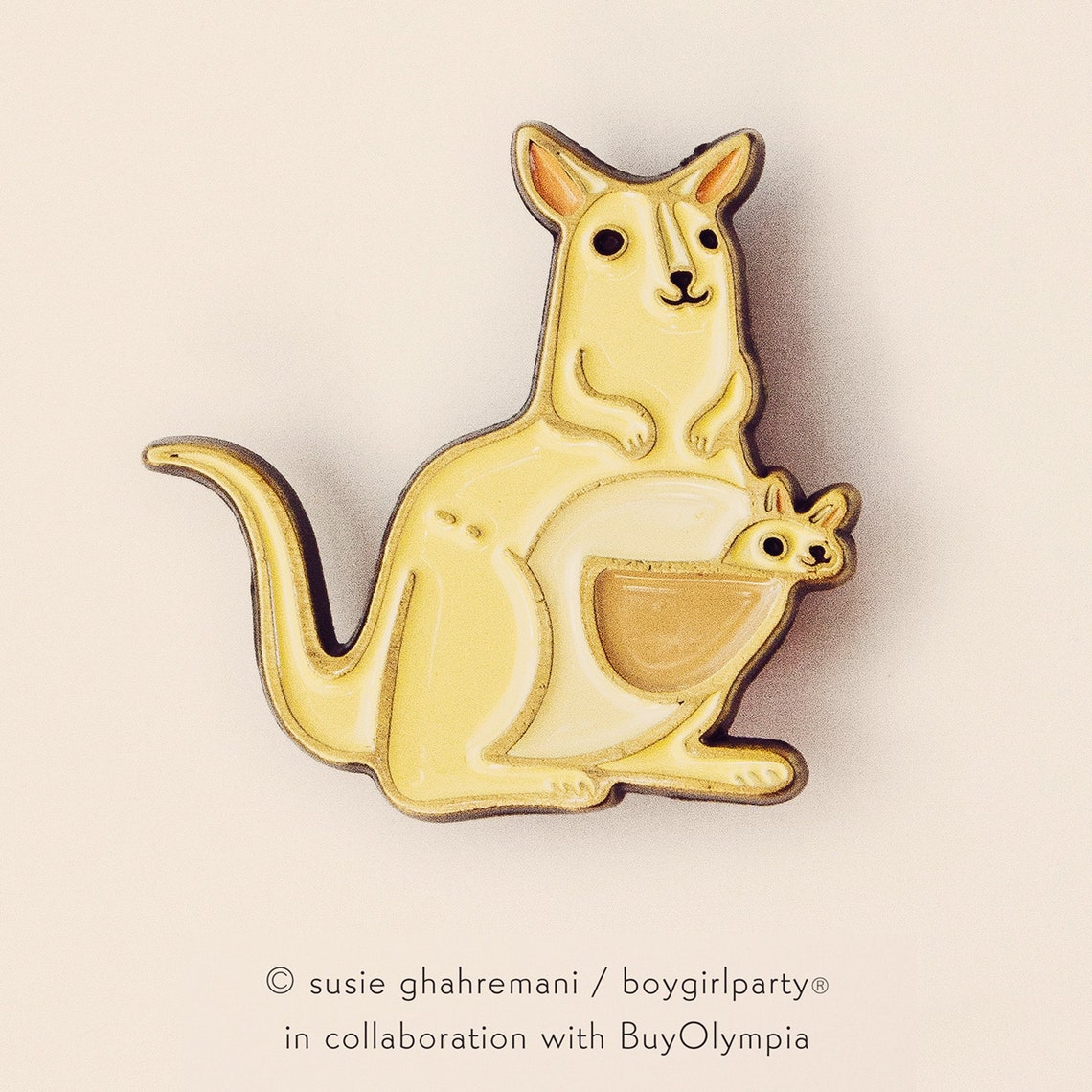 Animal Jewelry — Lapel Pin — Cute KANGAROO PIN by Boygirlparty — Animal ...