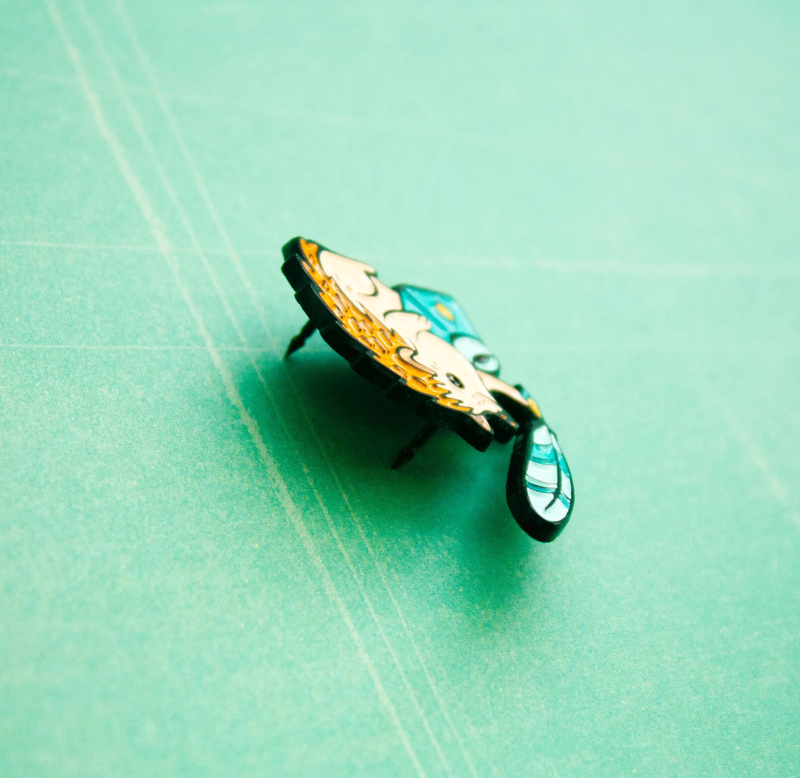 Quill Pen and Ink Enamel Pin — Hedgehog Quill Pin — Ink Bottle Enamel ...