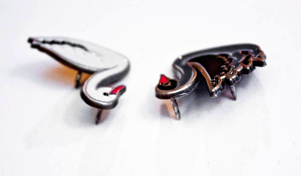 Best Friend Gift ENAMEL PIN SET Swan Pins Swan Enamel Pins - Etsy UK
