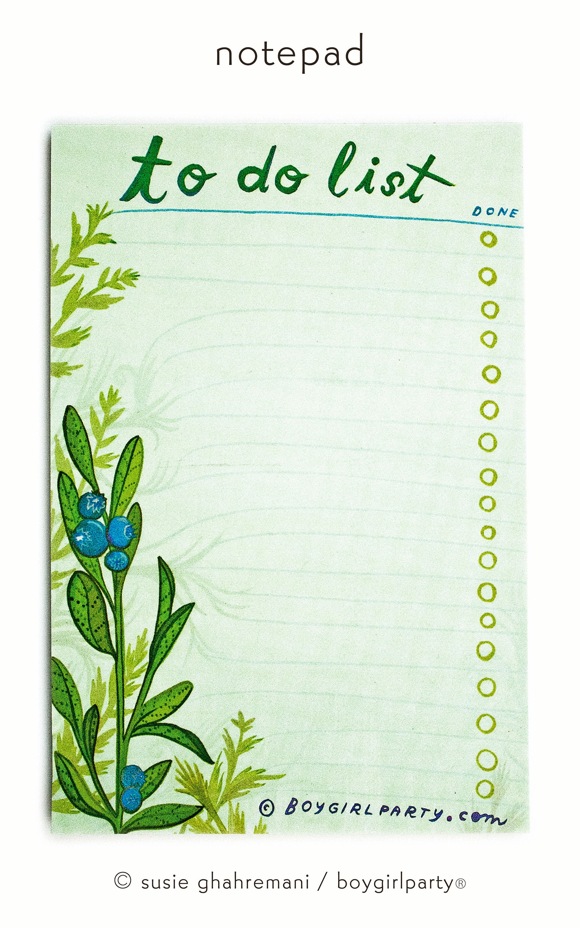 To Do List Pad Plant Gifts / Botanical Desk Notepad Cute | Etsy