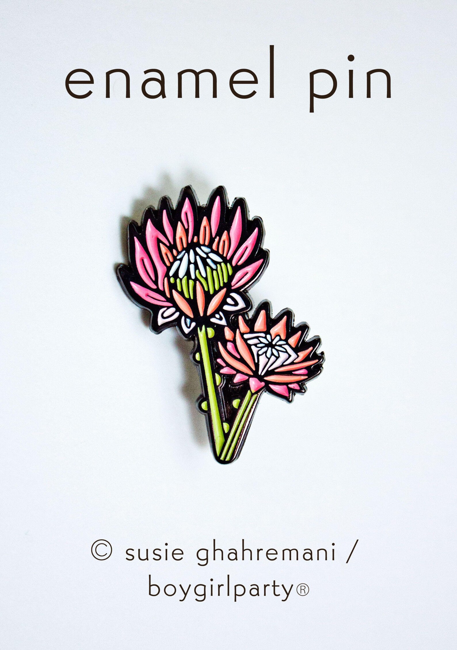 Protea Enamel Pin — PROTEA PIN — Aesthetic Pins — Care Package for Her ...