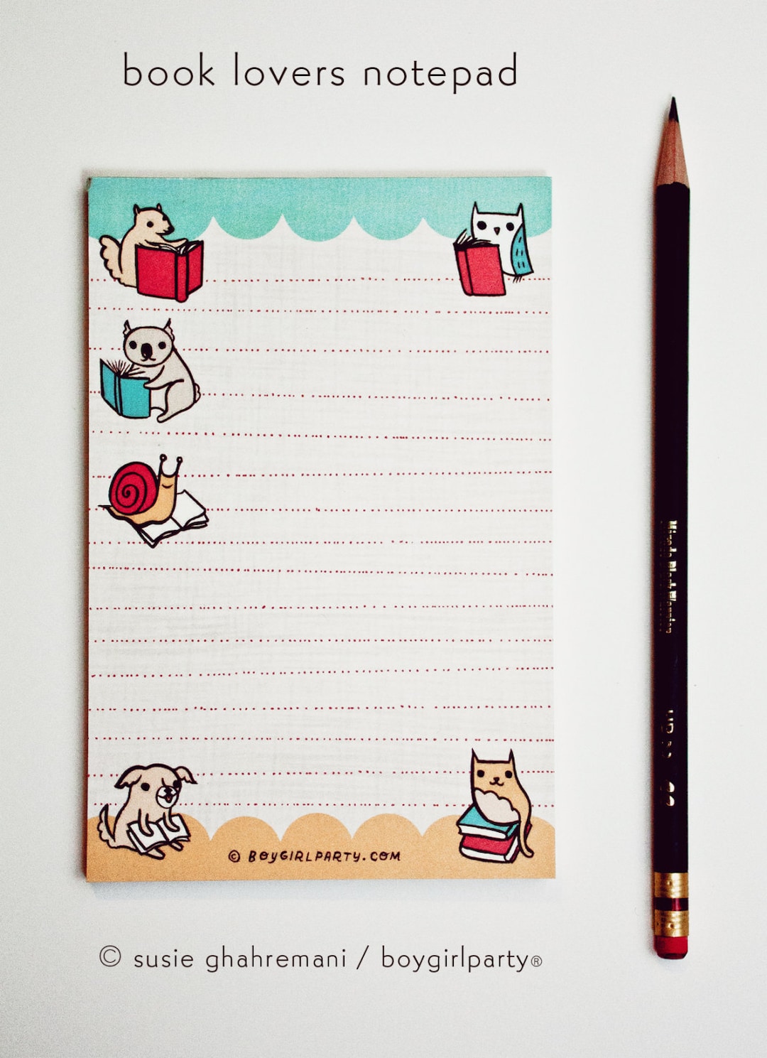 Gift Ideas for Book Lovers NOTEPAD — Bookish Items — Book Lover Gift ...