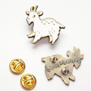 Cute Enamel Pins — Goat Gifts — Goat Enamel Pin — Mountain Goat Pin ...