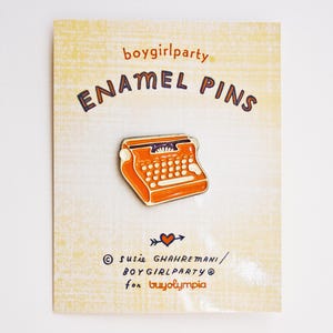 TYPEWRITER Pin — Writer Enamel Pin — Writing Enamel Pin — Librarian ...