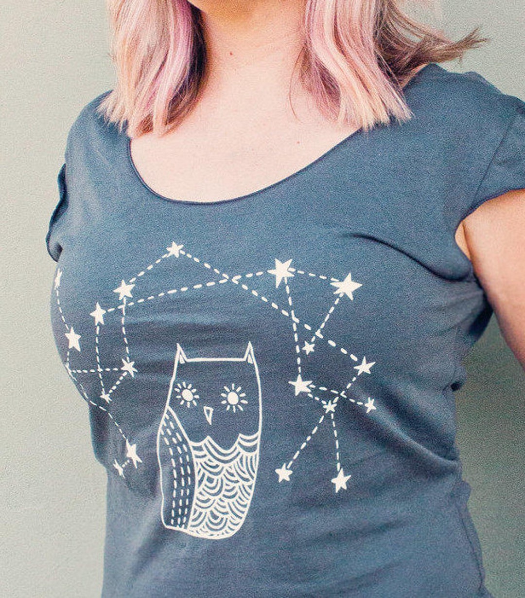 Celestial Clothing — OWL T SHIRT — Star Constellation Shirt Womnes Star ...
