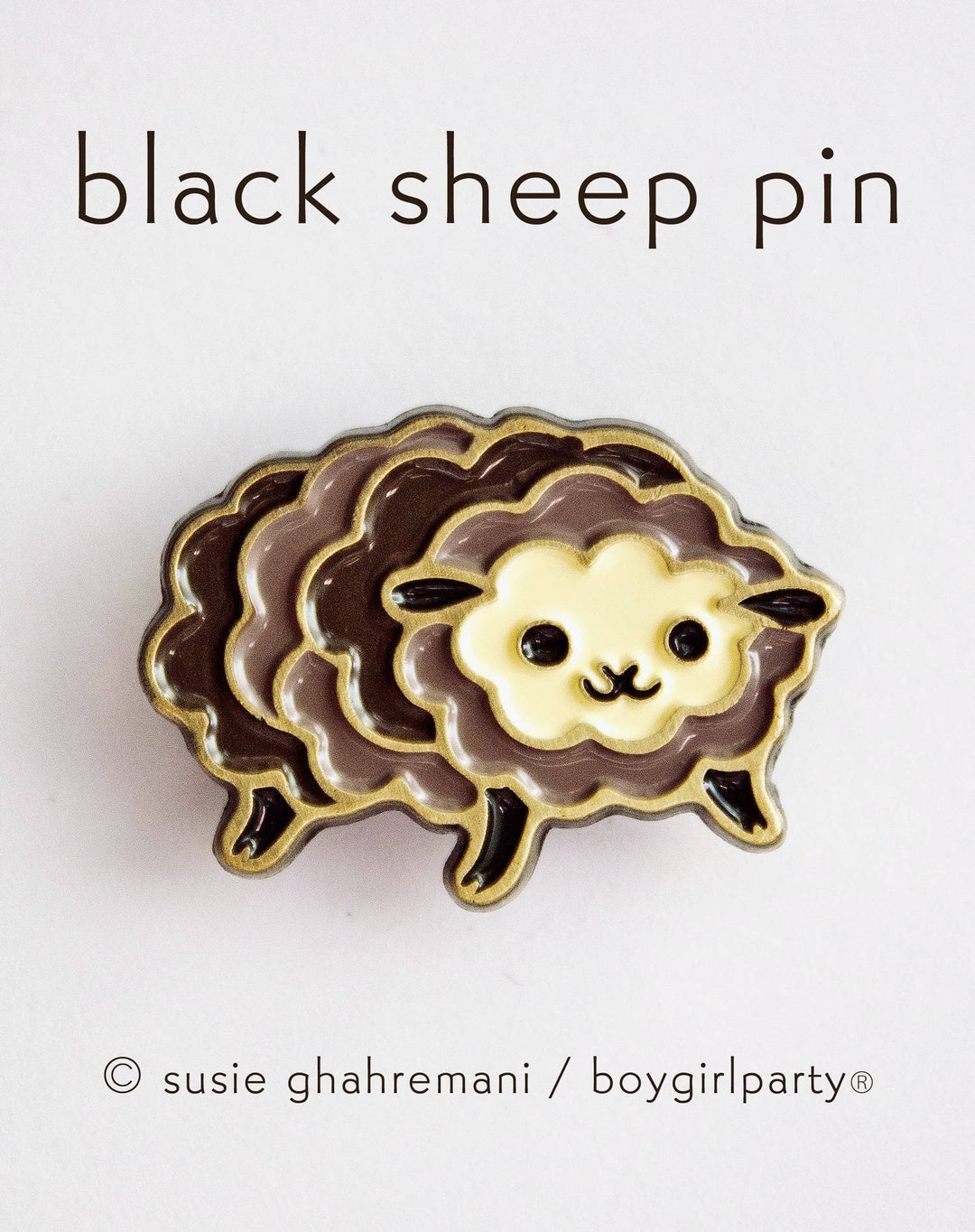 BLACK SHEEP Lapel Pin — Self Love Gift for Her — Be Different — Cute ...