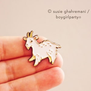 Cute Enamel Pins — Goat Gifts — Goat Enamel Pin — Mountain Goat Pin ...