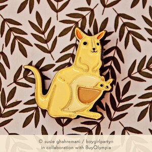 Animal Jewelry — Lapel Pin — Cute KANGAROO PIN by Boygirlparty — Animal ...