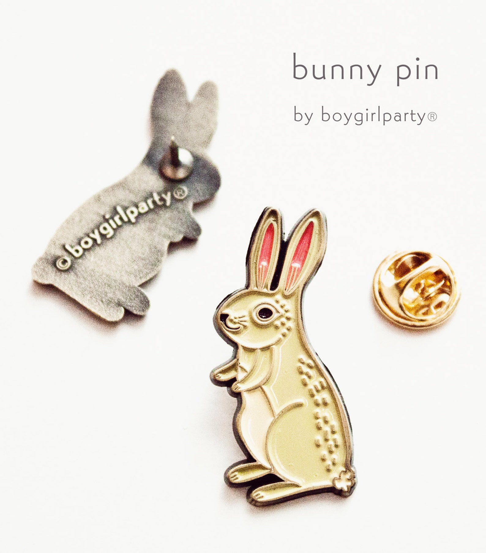 Cute BUNNY PIN / Rabbit Brooch Bunny Enamel Pin Rabbit Pin | Etsy