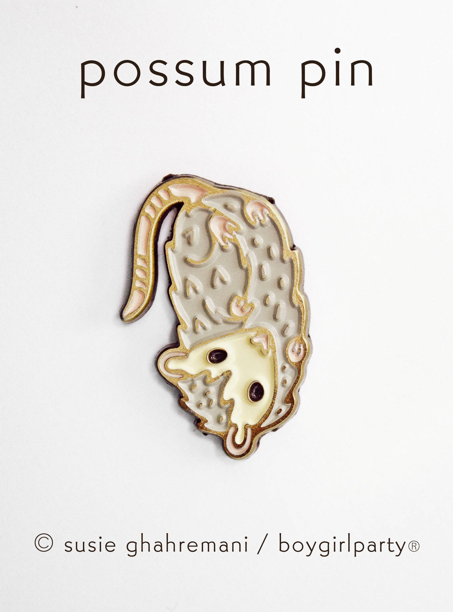 Opossum POSSUM PIN Enamel Pin Cute Opossum Jewelry Baby | Etsy