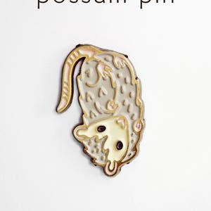 Opossum POSSUM PIN — Enamel Pin — Cute Opossum Jewelry, Baby Possum ...