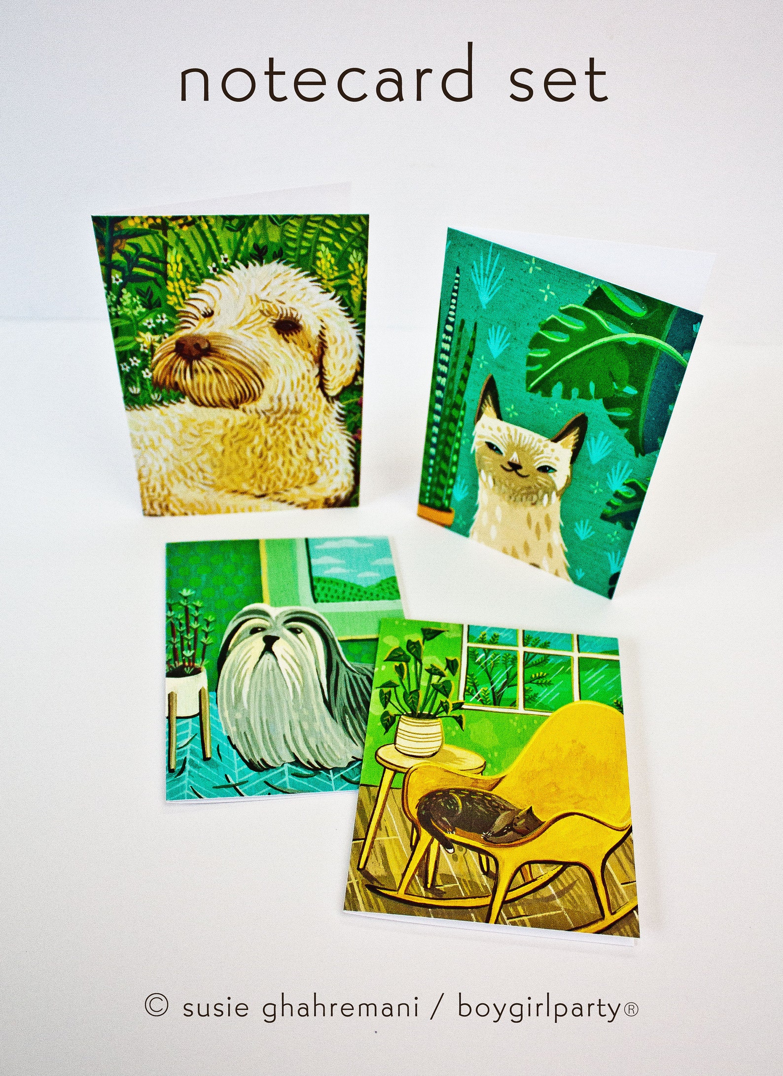 Note Cards Set cat and Dog Notecards Cute Note Cards With - Etsy