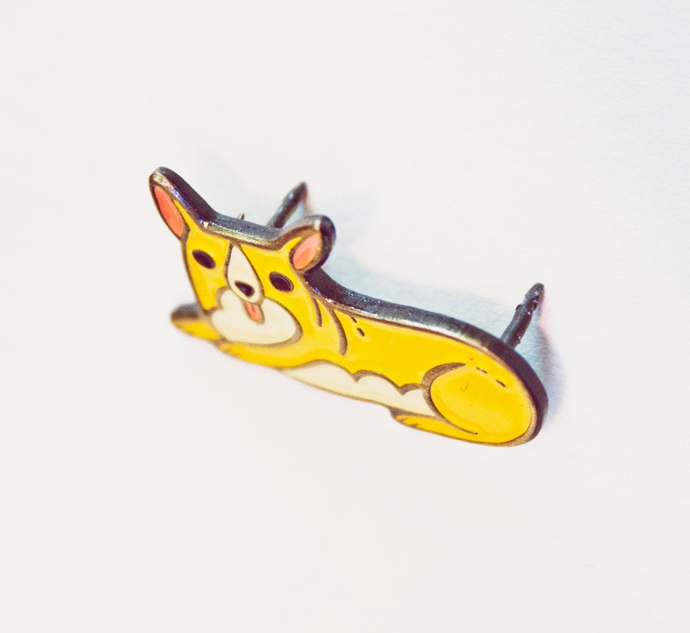 Corgi Enamel Pin Cute Dog Gifts Pembroke Welsh Corgi Dog | Etsy