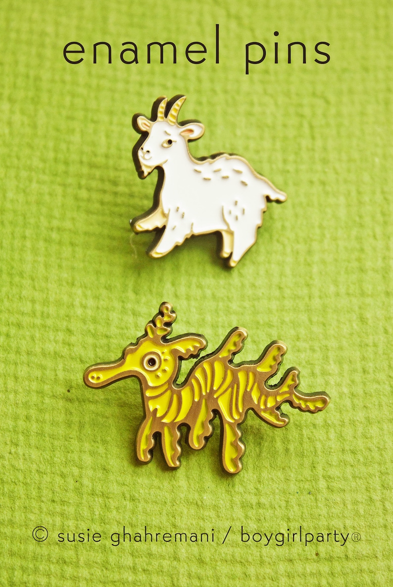 Cute Enamel Pins Goat Gifts Goat Enamel Pin Mountain - Etsy