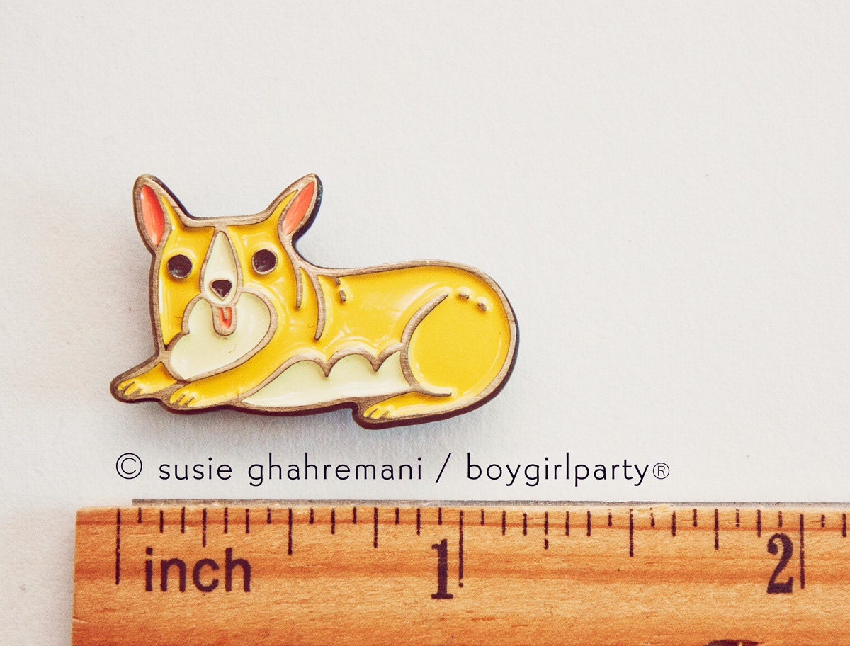 Corgi Enamel Pin Cute Dog Gifts Pembroke Welsh Corgi Dog | Etsy