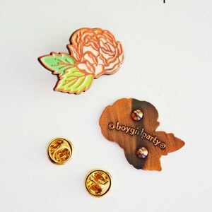 Cottagecore Gift — Enamel Pin Set — Bridesmaid Gifts — Flower Enamel ...