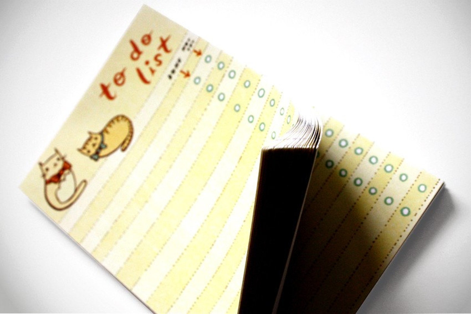 Cat TO DO LIST Notepad by Boygirlparty Bowtie Kitty Cat Note - Etsy UK