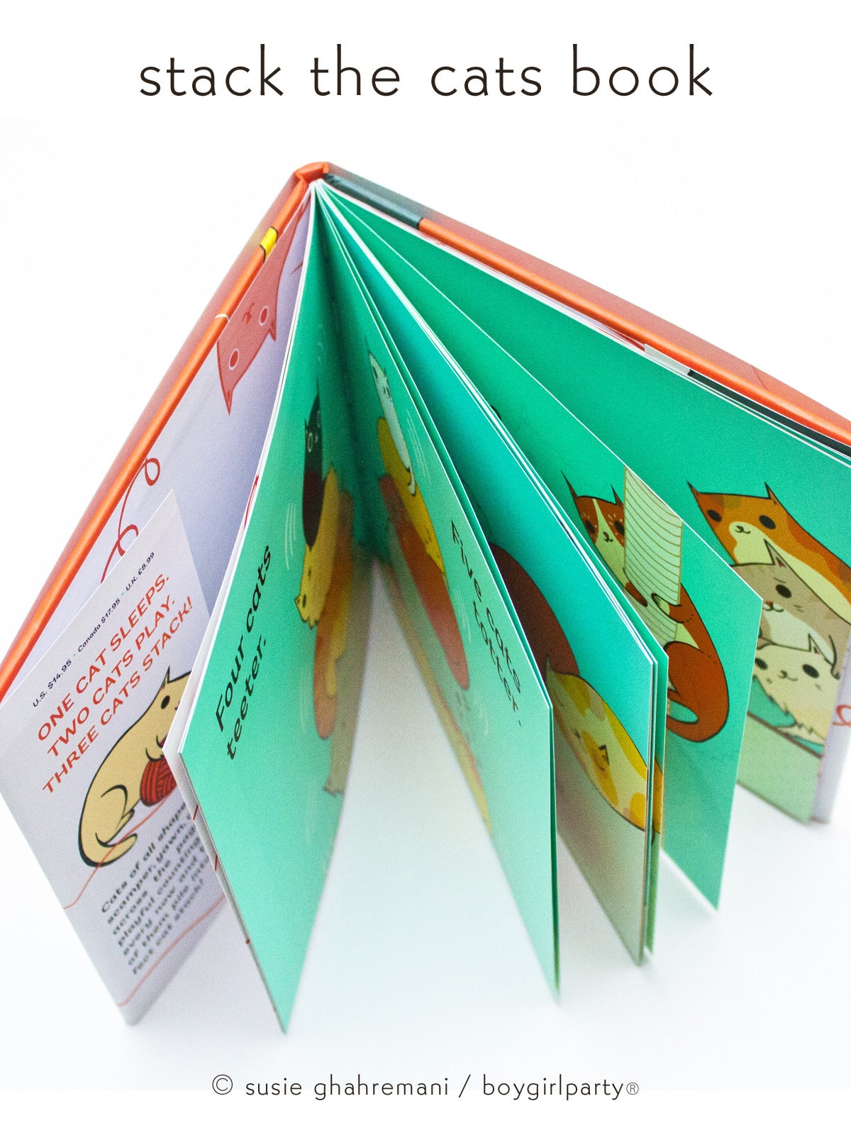 Child Gift, CAT Picture Book, STACK the CATS, Susie Ghahremani ...
