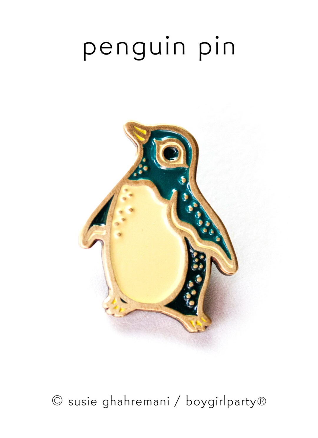 Penguin ENAMEL PIN Kawaii Gifts Cloisonne Penguin Pin, Tiny Penguin ...