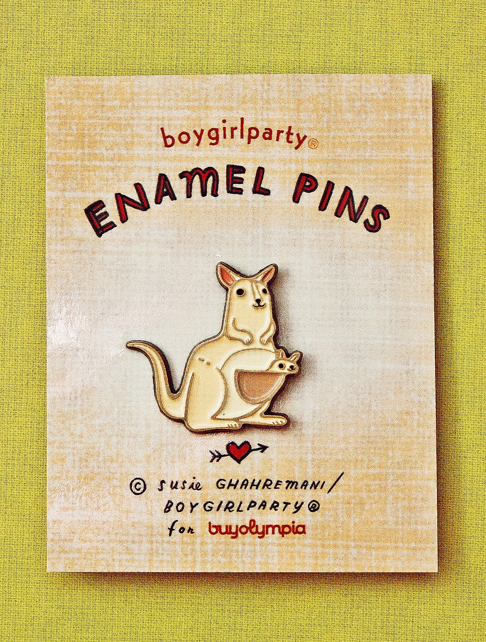 Animal Jewelry — Lapel Pin — Cute KANGAROO PIN by Boygirlparty — Animal ...