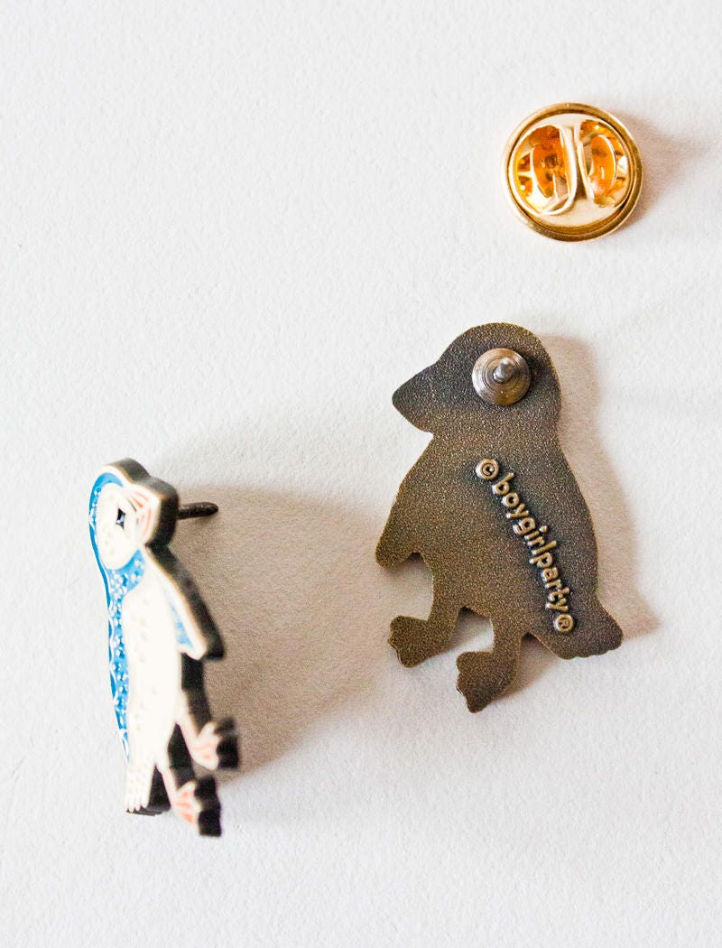 Kawaii Animal Enamel Pin PUFFIN Cute Pins Animal Pins | Etsy